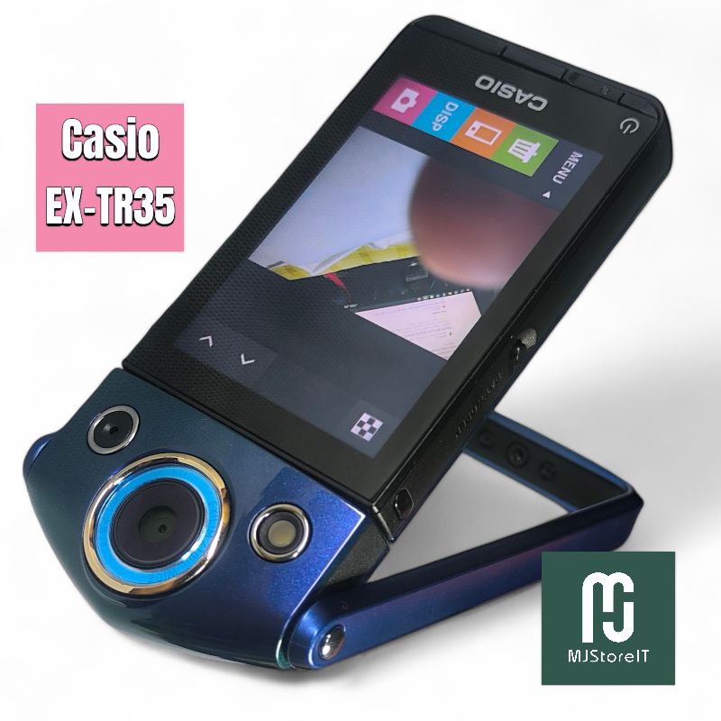 กล้องถ่ายรูป Casio EX-TR35 (น้ำเงิน) #กล้องฟรุ้งฟริ้ง (สภาพ 90-95%) | Shopee Thailand