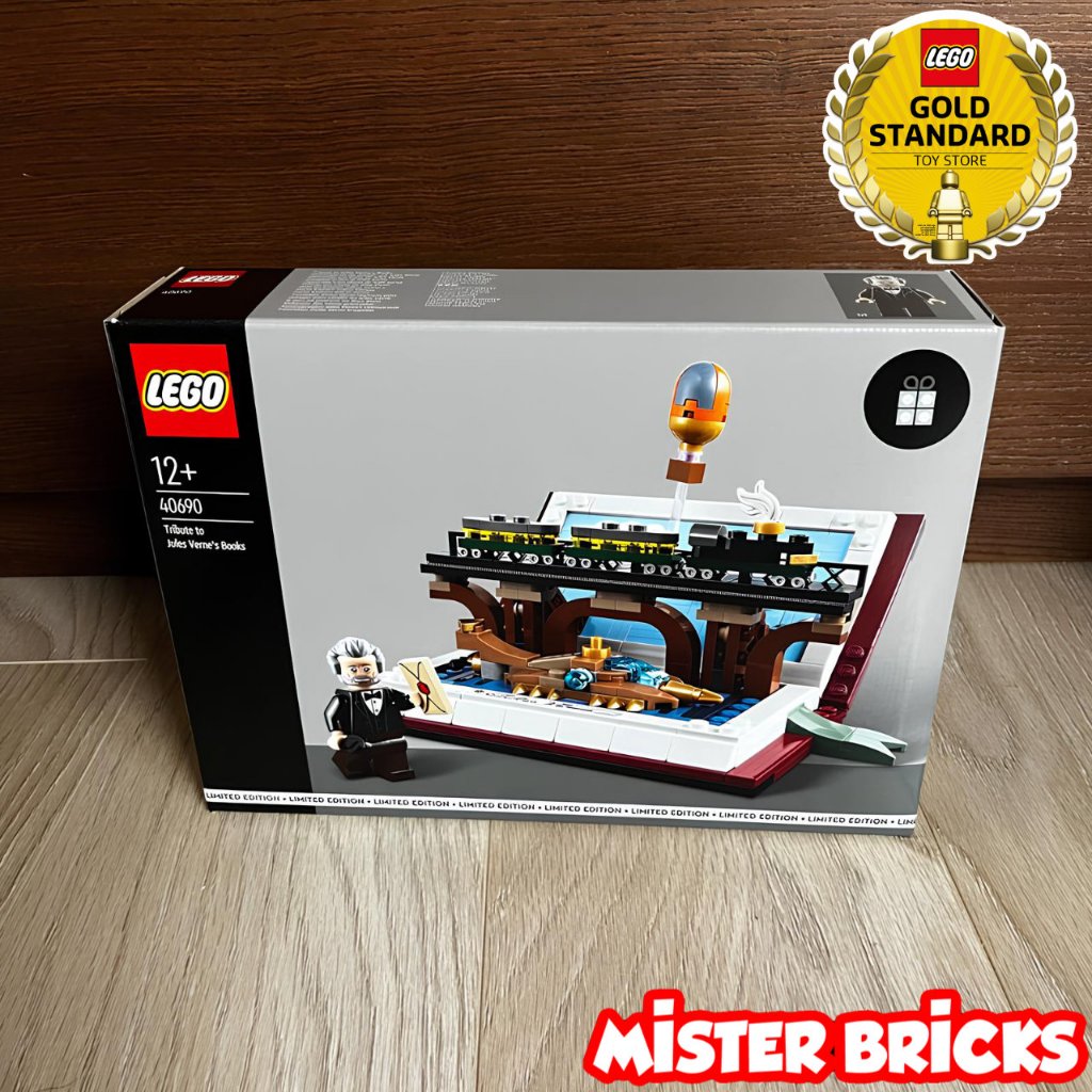 LEGO® 40690 Tribute to Jules Verne's Books - Collectible Set with Jules ...