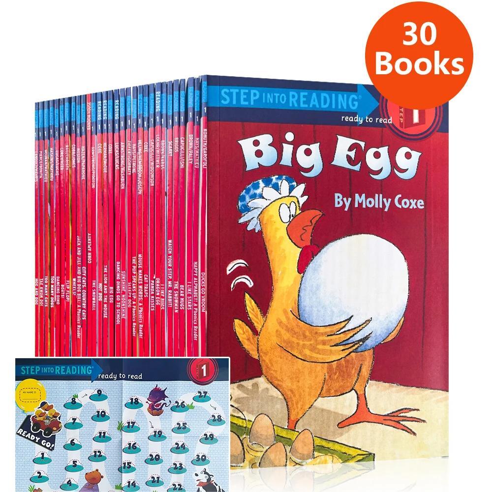 30 Books/set Step Into Reading Level 1 English Picture Books for kids Children Educational ...