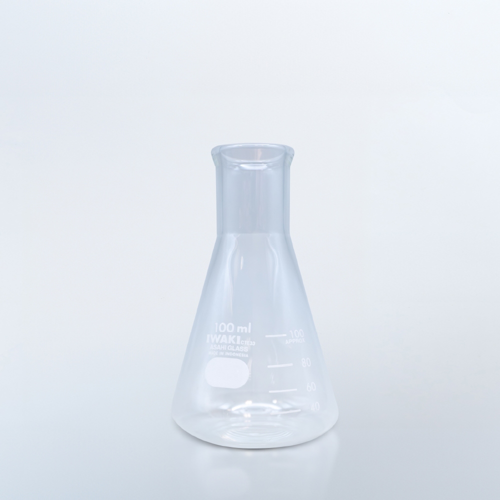 ขวดแก้วรูปชมพู่ที่ใช้ทดลองในห้องปฏิบัติการ Erlenmeyer Flask 100 ml, 1/pcs | Shopee Thailand