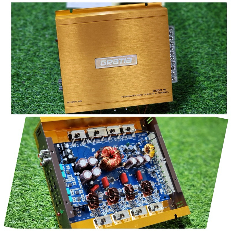 คลาสดี 4CH GRATIA GT-297.4D 3000W เพาเวอร์ขับกลางแหลม ภาคคลอสในตัว class d 4ch กาเทียร์ ขับเสียง ...