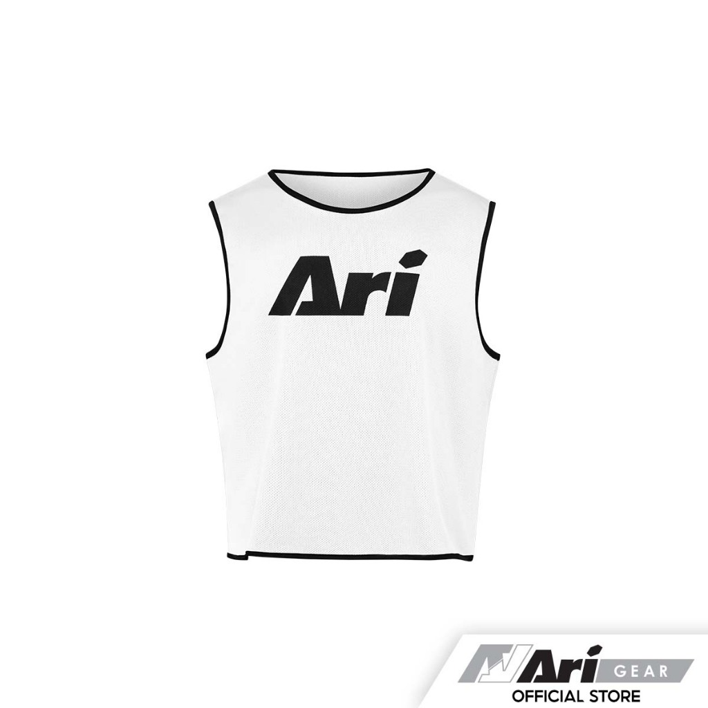 ARI KIDS ESSENTIAL BIB - WHITE/BLACK เสื้อฝึกซ้อม เด็ก ESSENTIAL BIB สี ...