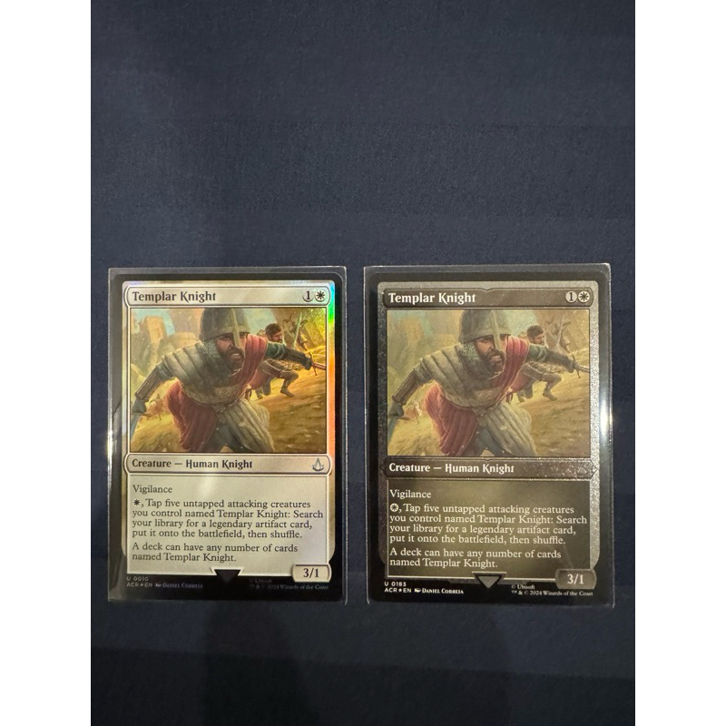 MTG Universes Beyond: Assassin's Creed Foil: Templar Knight | Shopee ...