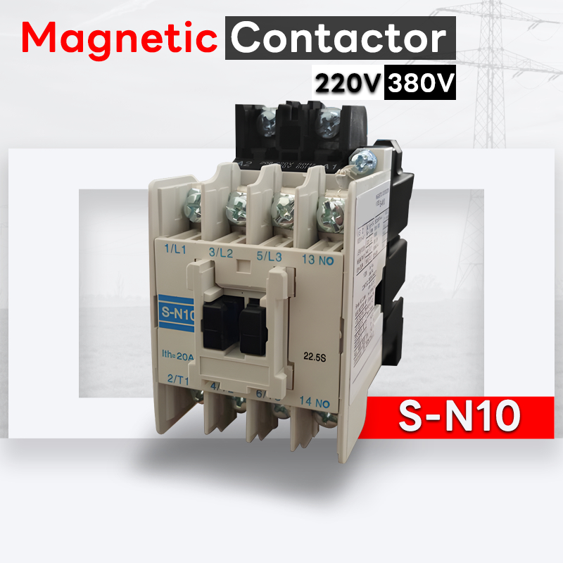 แมกเนติก S-N10 Magnetic Contactor 220V 380V Electrical Shop. | Shopee ...