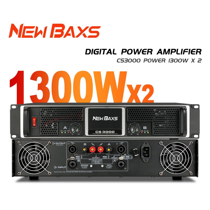 NEW BAXS CS3000 เครื่องขยายเสียง Dual Channel 8 โอห์ม 650W Class H KTV ...