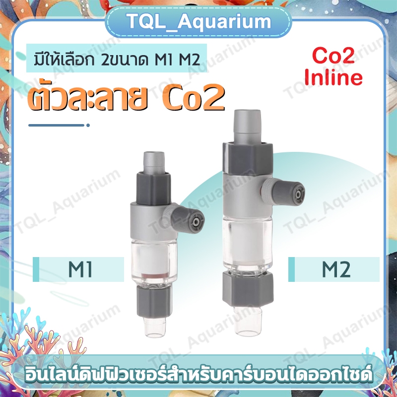 Co2 Inline Qanvee ตัวละลาย Co2มีให้เลือก 2ขนาด อินไลน์ดิฟฟิวเซอร์สำหรับคาร์บอนไดออกไซด์ แบบ ...