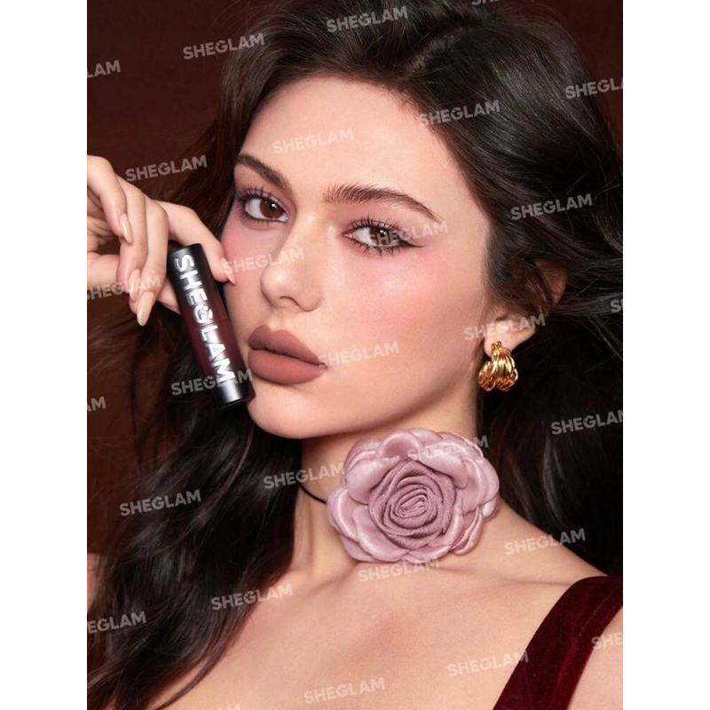 พร้อมส่ง (แท้100%) SHEGLAM ลิปสติกเนื้อแมท Dynamatte Boom Long-Lasting (Ember Rose Ver ...