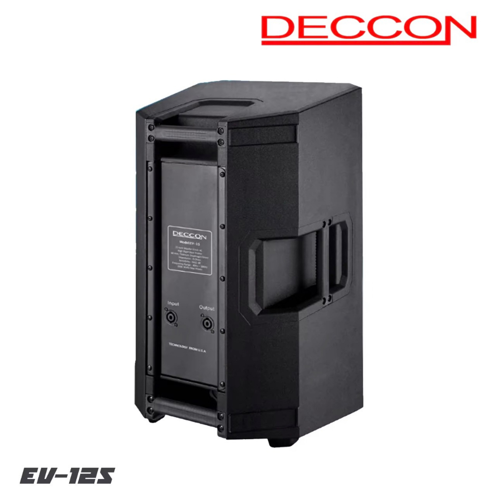 DECCON ตู้ลำโพง12นิ้ว รุ่น EV-12S ลำโพงกลางแจ้ง12นิ้ว 2ทาง กำลังขับ1200 ...