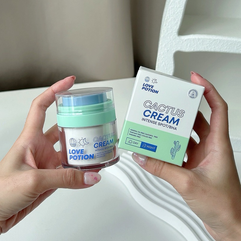 (พร้อมส่ง) แพ็คเก็จใหม่! NEW CACTUS CREAM ครีมแคคตัส ครีมลดรอยสิว ลด ...