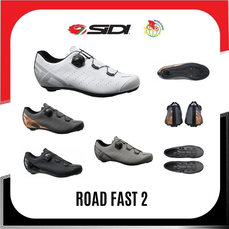 รองเท้าปั่นจักรยานเสือหมอบ Sidi รุ่น Fast 2 | Shopee Thailand