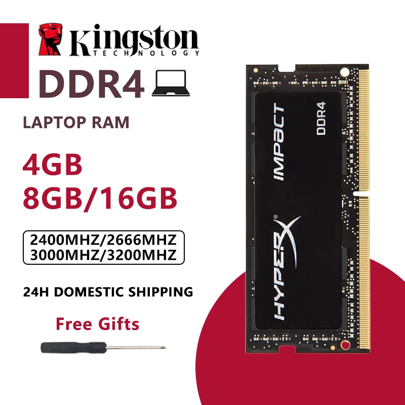 Kingston Hyperx Impact DDR4 RAM 4GB 8GB 16GB 2133Mhz 2400Mhz 2666Mhz 3200Mhz Laptop SOIDMM ...