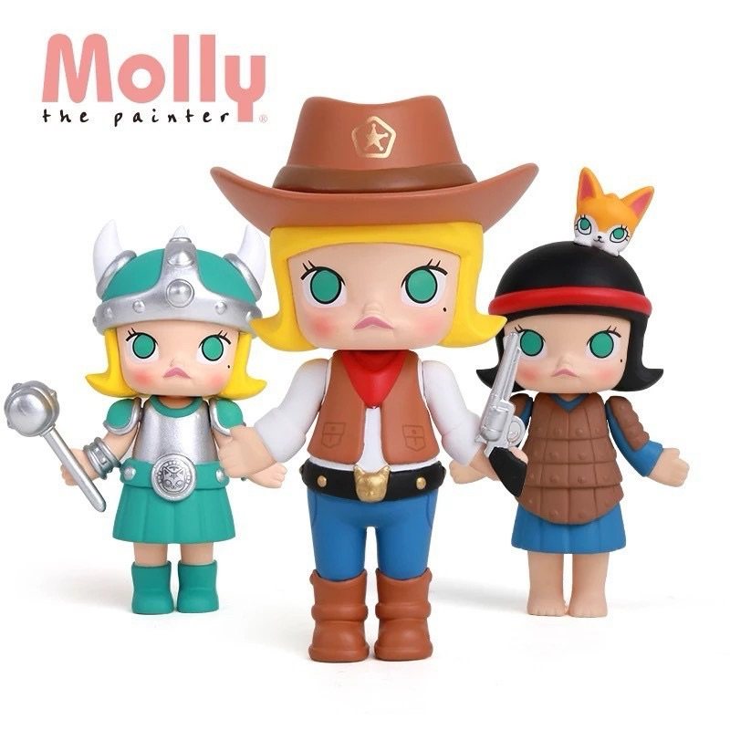 ลิขสิทธิ์แท้ POP MART Molly Finding Big Ear cowboy มอลลี่ คนป่า ฟาโรห์ ...