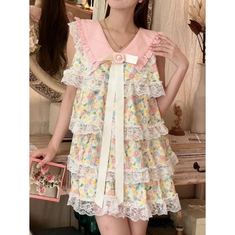 พร้อมส่ง ไซส์ XL :: เดรสระบายขนมชั้น งานป้าย JOOB STUDIO | Shopee Thailand