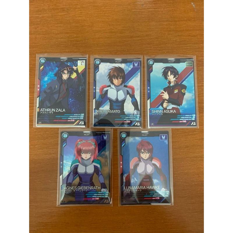 bandai SEED FREEDOM RARE CARD SET - KIRA YAMATO ATHRUN ZALA SHIN ASUKA | Shopee Thailand