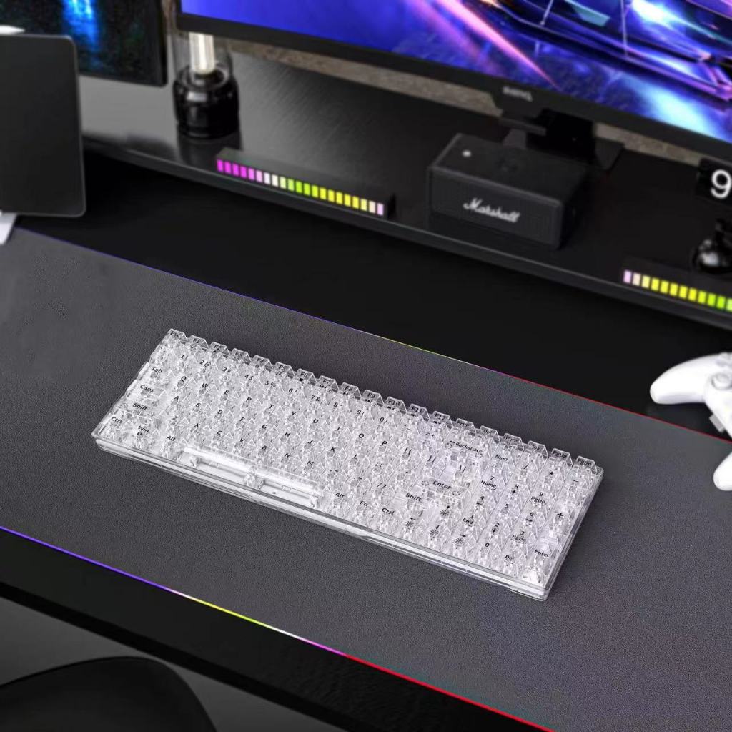 คีย์บอร์ดKeyboard Gaming Blue switch คีย์บอร์ด 100 Key Mechanical ...