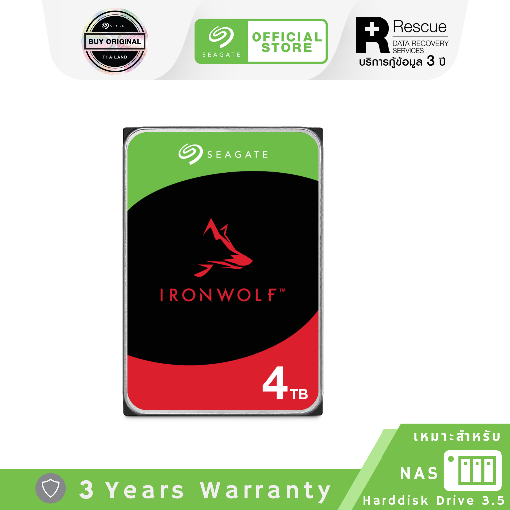 Seagate 4TB Ironwolf NAS HDD 3.5" 5400RPM C/256MB SATA 6GB/s ...