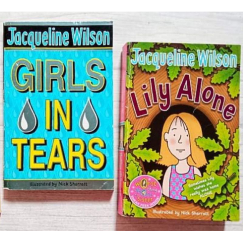 SALE 2 books set หนังสือภาษาอังกฤษ Jacqueline Wilson Girls in tears ...
