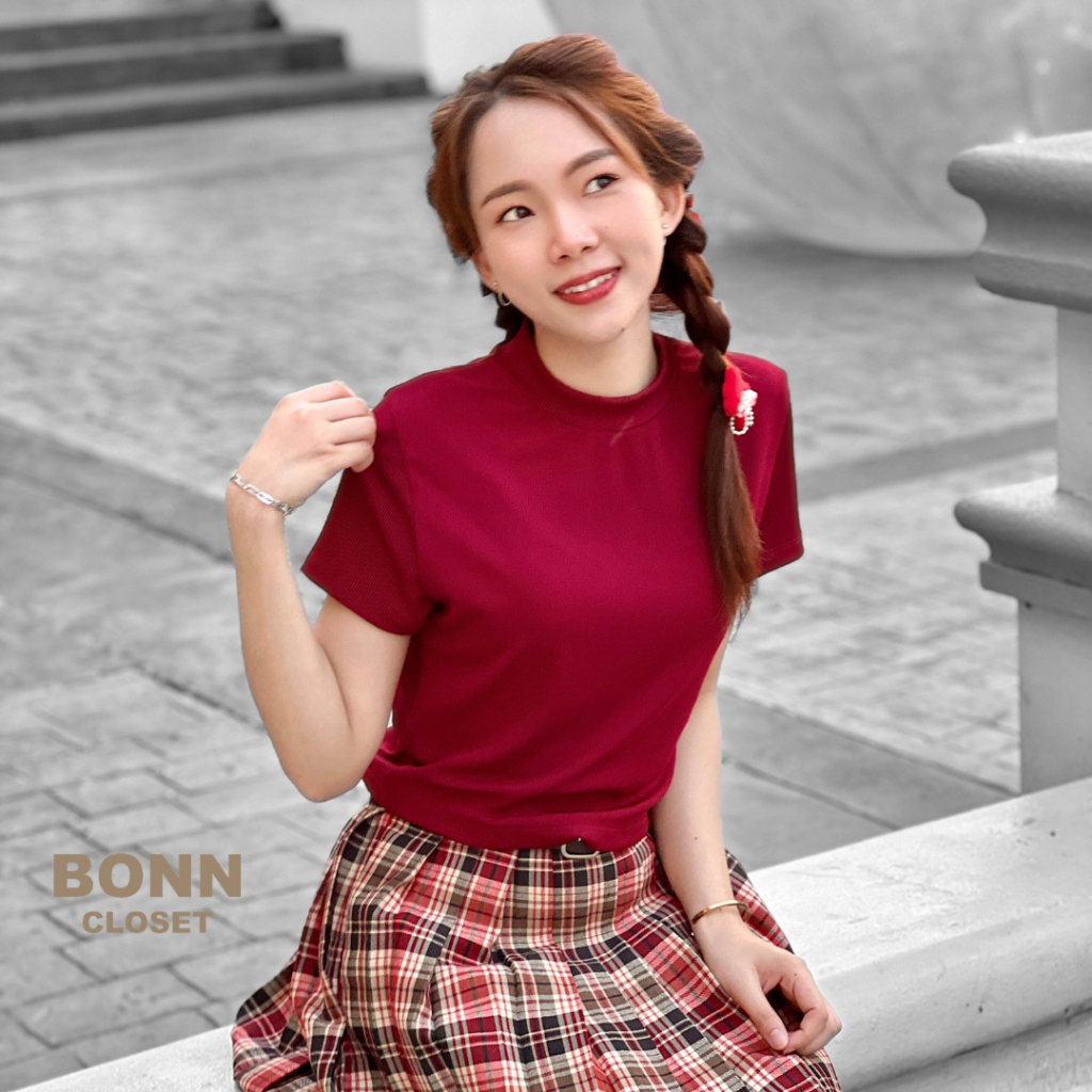 BONN CLOSET รุ่น [BC005] NOEL เสื้อยืด เสื้อคอกลม เสื้อแขนสั้น | Shopee Thailand
