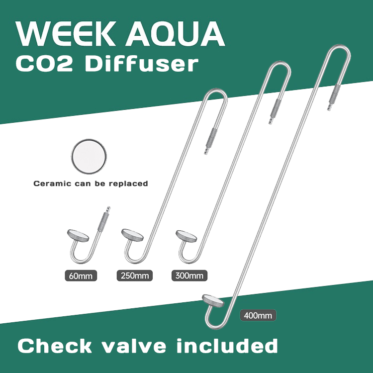 Week Aqua CO2 Diffuser หัวดิฟ CO2 สแตนเลส พร้อมกันย้อนในตัว | Shopee ...