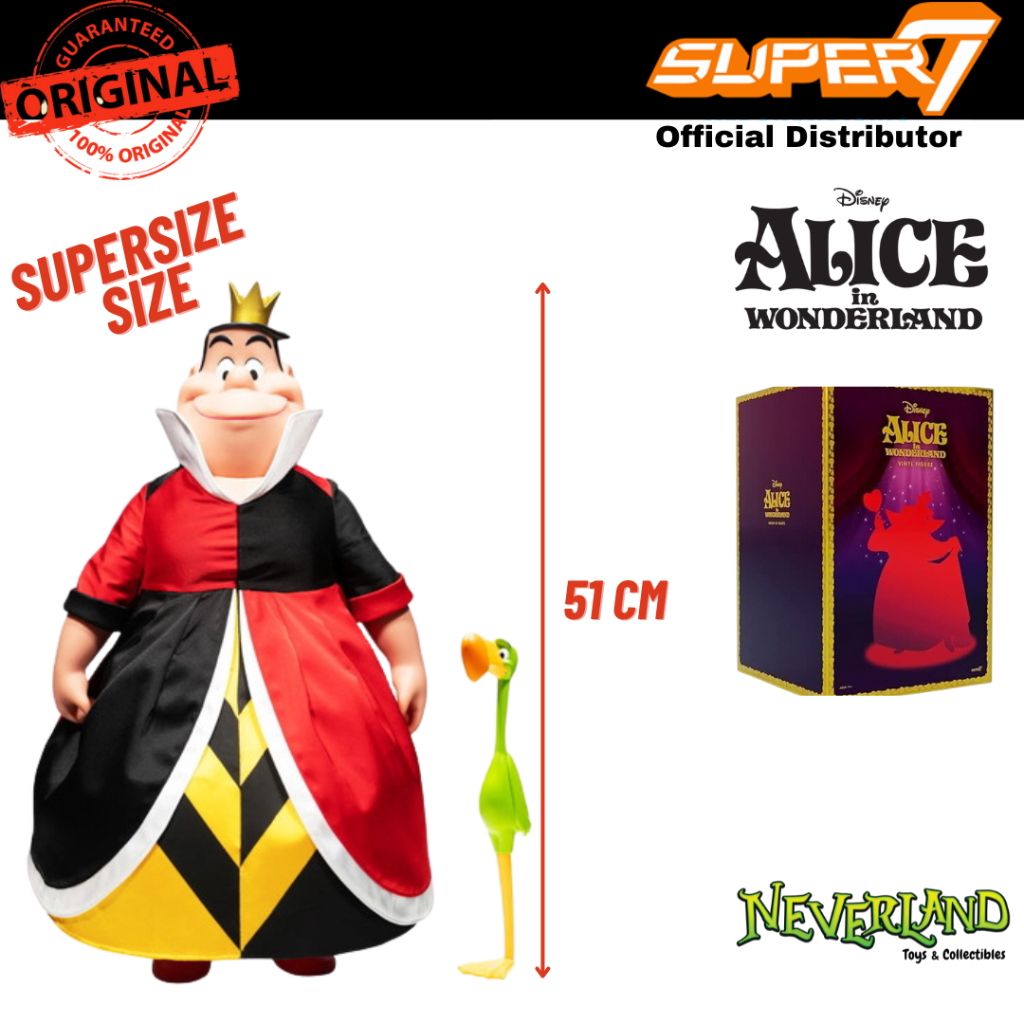 Super7 Disney Alice in Wonderland Supersize Queen of Hearts Figure ...