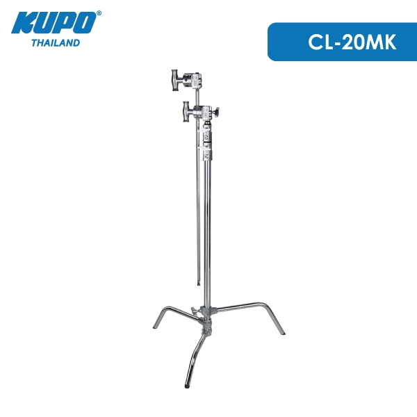 KUPO CL-20MK 20" C Stand w/ Sliding Leg Kits ขาตั้งไฟพร้อมแขนบูม และ Grip Head สามารถปรับระดับ ...
