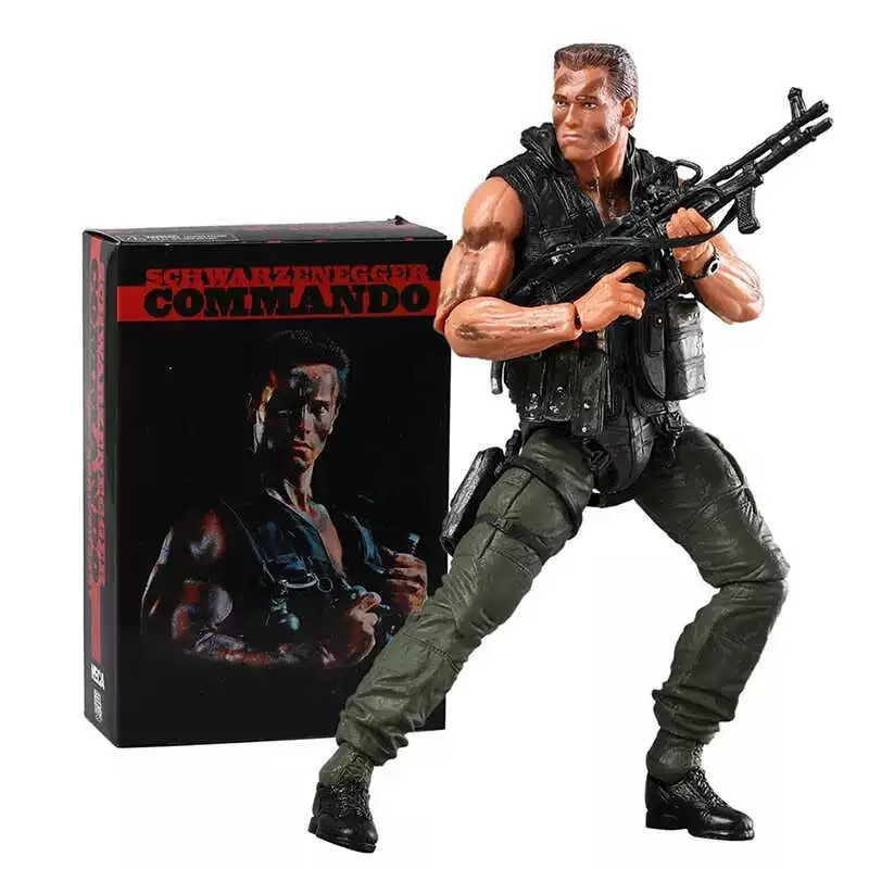 COMMANDO John Matrix Schwarzenegger NECA Action Figure 18 cm | Shopee ...