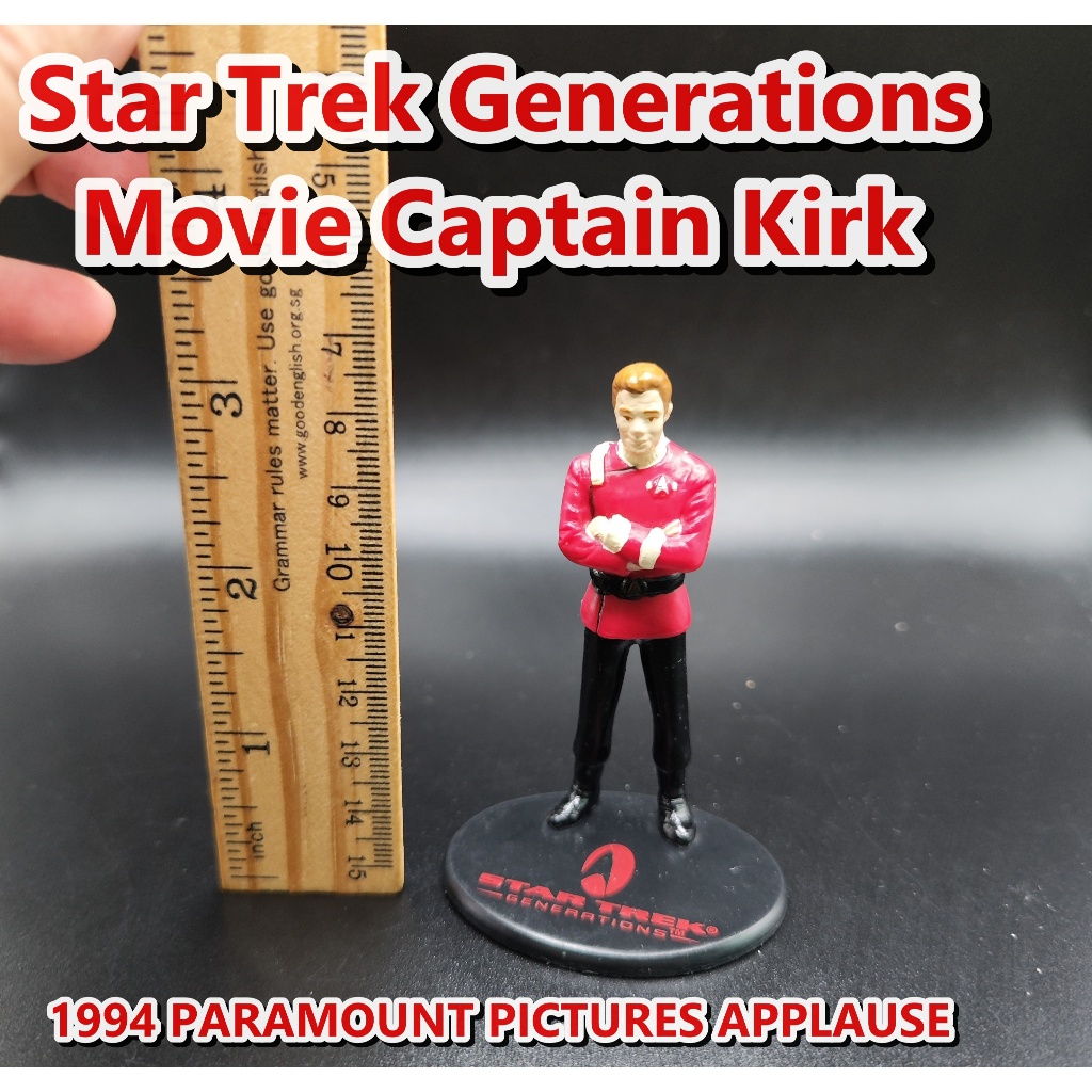 Star Trek Generations Movie Captain Kirk 3" PVC Figure Vintage 1994 ...