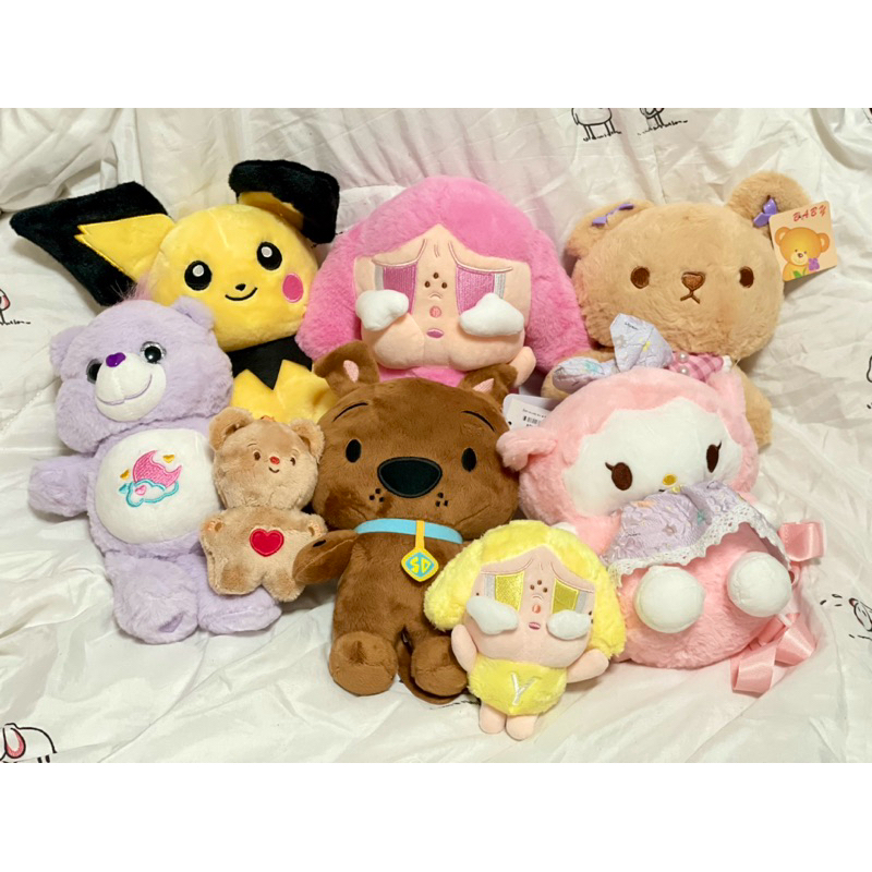 [พร้อมส่ง] ตุ๊กตาตู้คีบหลากหลายแบบ Cry baby/ Care bear/ Pokemon/ Scoopy ...