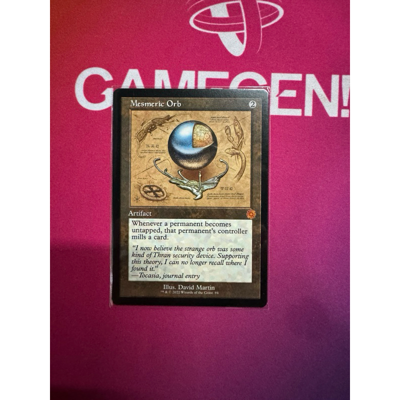 MTG The Brothers' War Retro Artifacts: Mesmeric Orb (Schematic Art) | Shopee Thailand