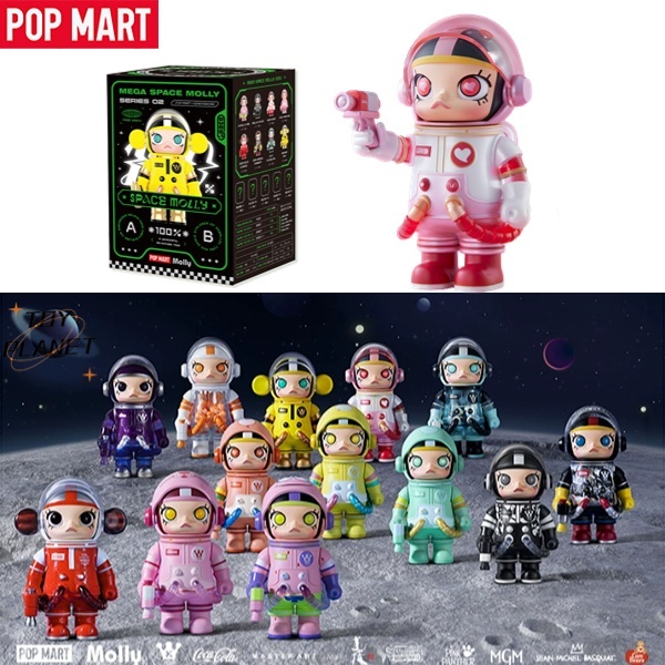 ***พร้อมส่งจากไทย***POP MART MEGA SPACE MOLLY 100% Series 2A กล่องจุ่ม ...