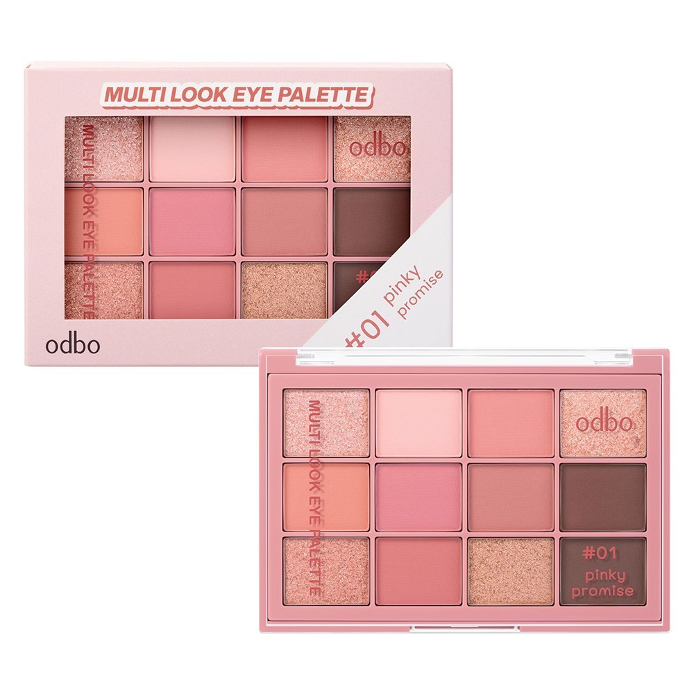 (แท้+สั่งในVideoลดสูงสุด100) ODBO Multi Look Eye Palette Eyeshadow โอดีบีโอ มัลติ ลุค อาย พาเลท ...