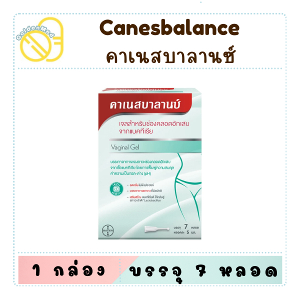 Canesbalance คาเนสบาลานซ์ เจลสำหรับช่องคลอดอักเสบจากเชื้อแบคทีเรีย ...