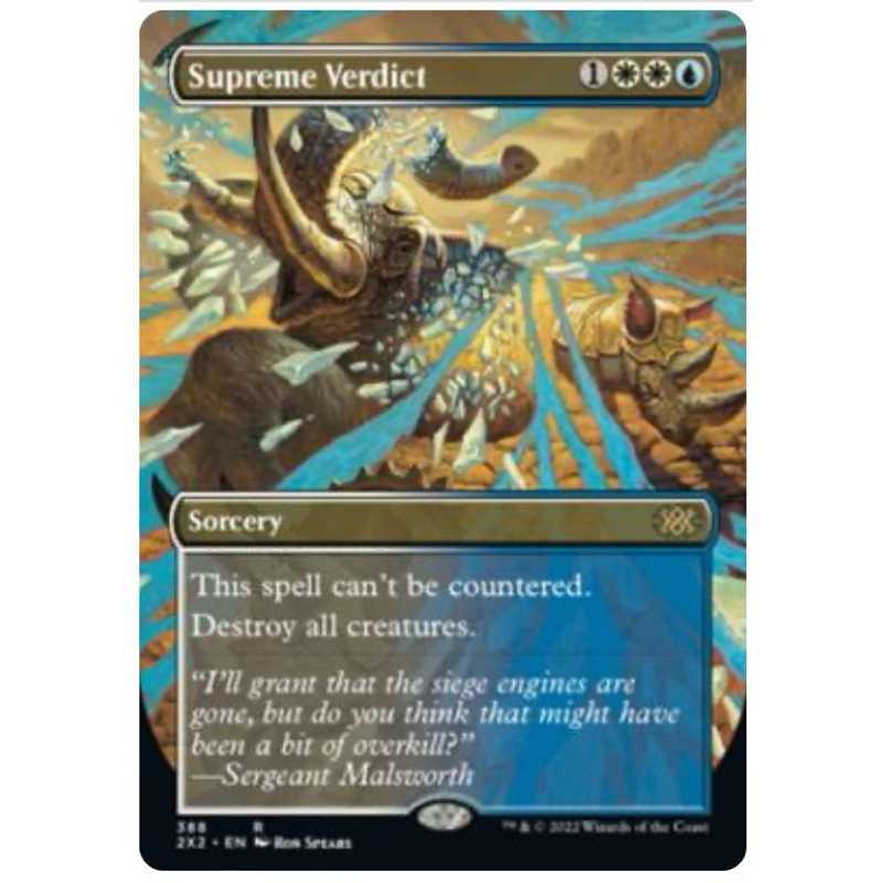 Double Masters 2022 Variants: Supreme Verdict (Borderless) | Shopee ...