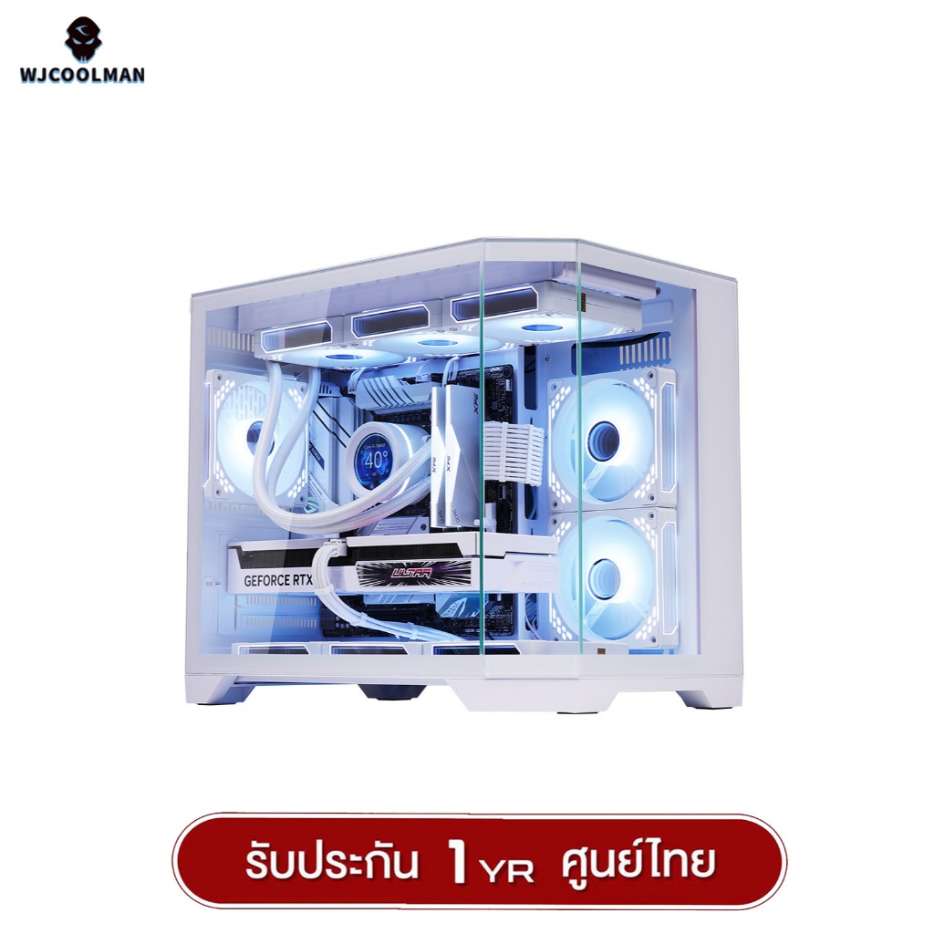 เคสคอมพิวเตอร์ WJCOOLMAN DREAMER M-ATX Tempered Glass Gaming Case (No ...