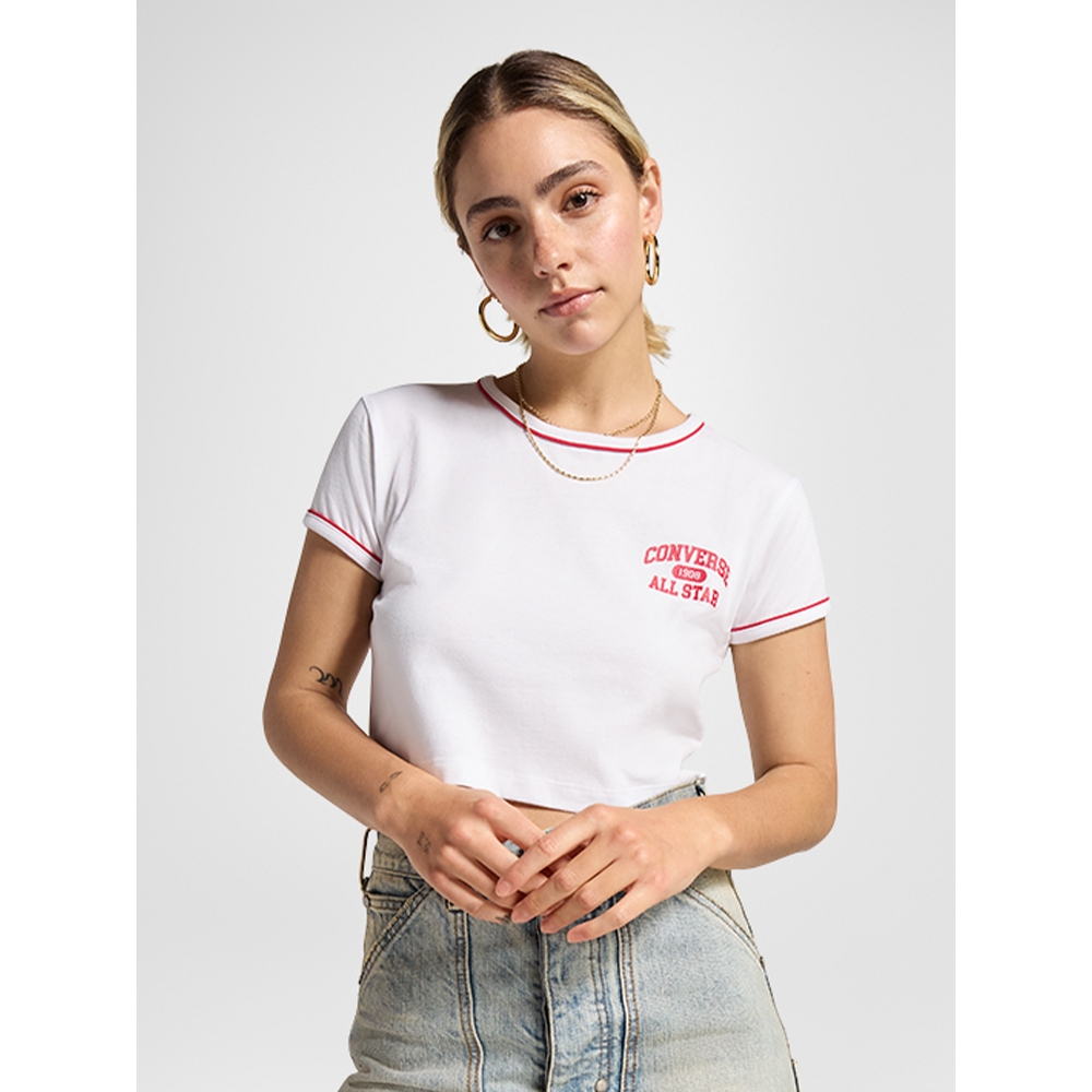 CONVERSE เสื้อ รุ่น ALL STAR RINGER TEE WHITE - 1426775BF_F4WTXX ...