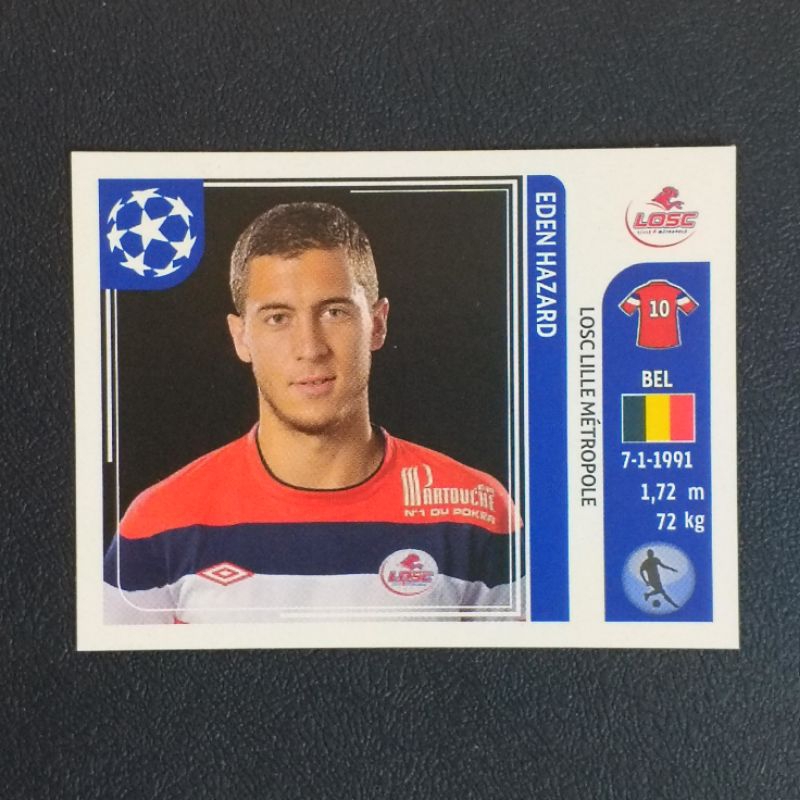 สติ๊กเกอร์นักฟุตบอล RC เอแดน อาซาร์ RC EDEN HAZARD PANINI 2011-2012 ...
