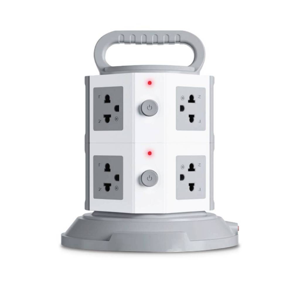 BLL ปลั๊กไฟคอนโด 2สวิตซ์ 7ช่องเสียบ 2USB 1 Type C สายยาว3เมตร รุ่น TOWER B82 | Shopee Thailand