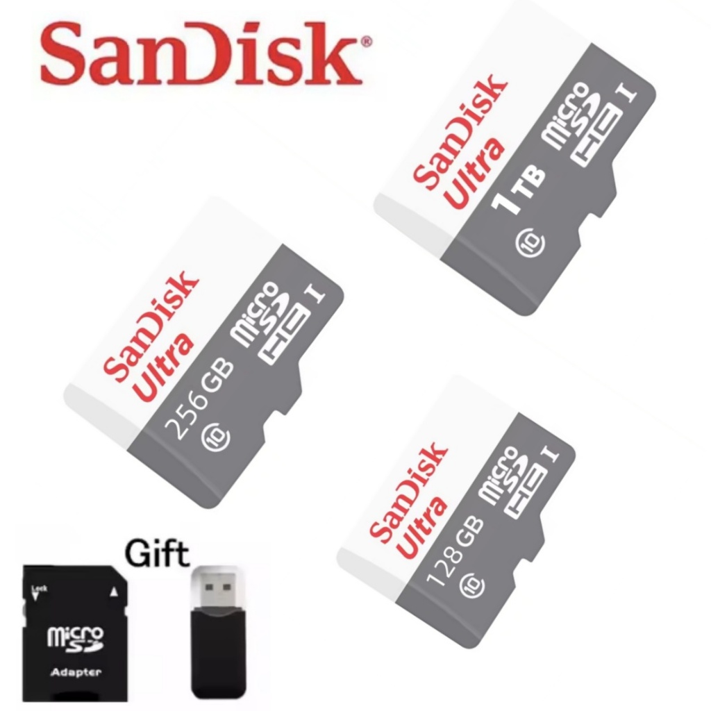 【ของแท้ 100%】Sandisk Ultra microSD SDXC/HC Card ความเร็ว 100MB/s ความจุ ...