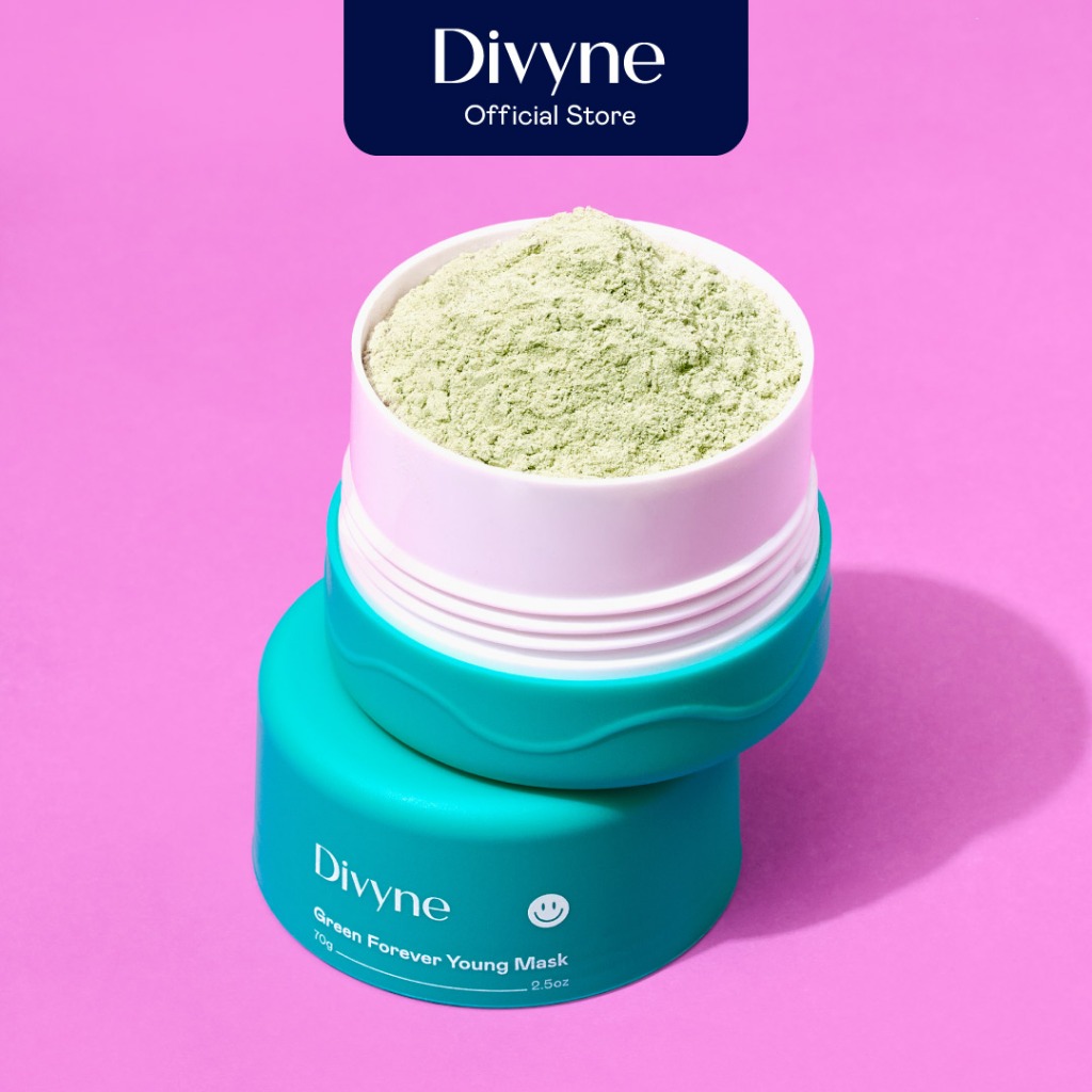 Divyne (ดิไวน์) มาส์กลดริ้วรอย รอยสิว จุดด่างดำ 70g. DIVYNE Green ...