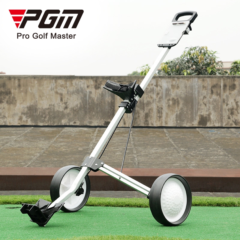 รถลากถุงกอล์ฟ PGM Golf (QC002) Trolley Foldable Two Wheels Golf Carts ...