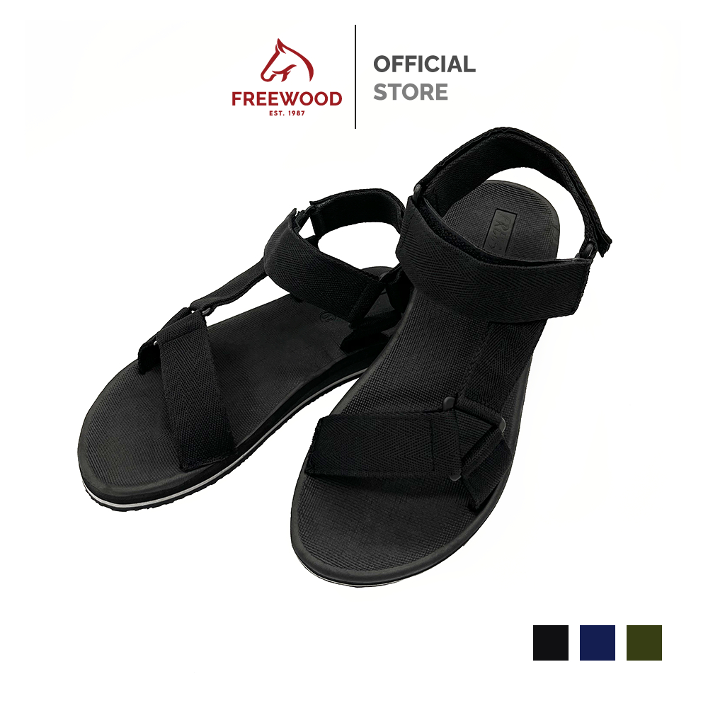 FREEWOOD SANDALS รองเท้ารัดส้น รุ่น 33-237 สีดำ / สีกรม / สีซาฟารี ...