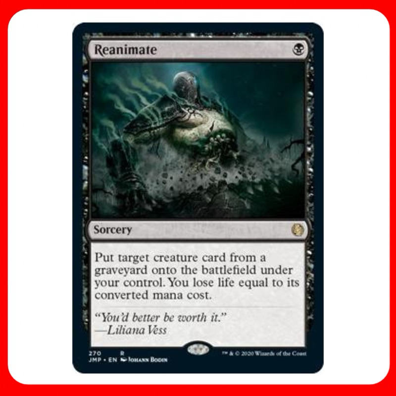 [MTG] Reanimate [JMP] [BLACK] [RARE] [NORMAL] [ENG] (การ์ดเมจิค / Magic ...