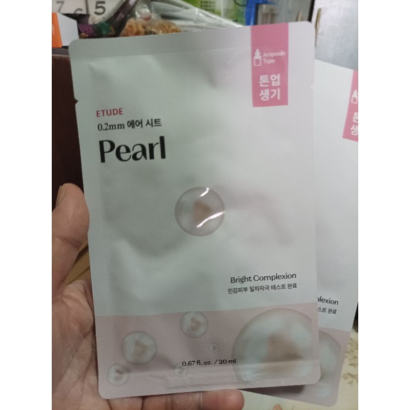 ของแท้ แพ็ค 10 ชิ้น Etude house pearl bright complexion | Shopee Thailand