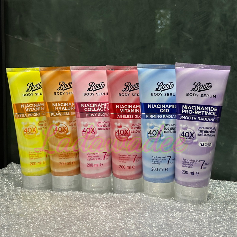 Boots Body Serum Niacinamide Pro-Retinol 200Ml บู๊ทส์ บอดี้ ซีรั่ม ไนอา ...