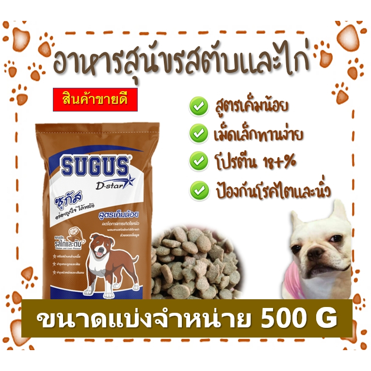 BM1688-อาหารเม็ดหมาZugus รสไก่และตับ กลิ่นหอมมาก โปรตีนสูง ขนาดทดลองทาน ...
