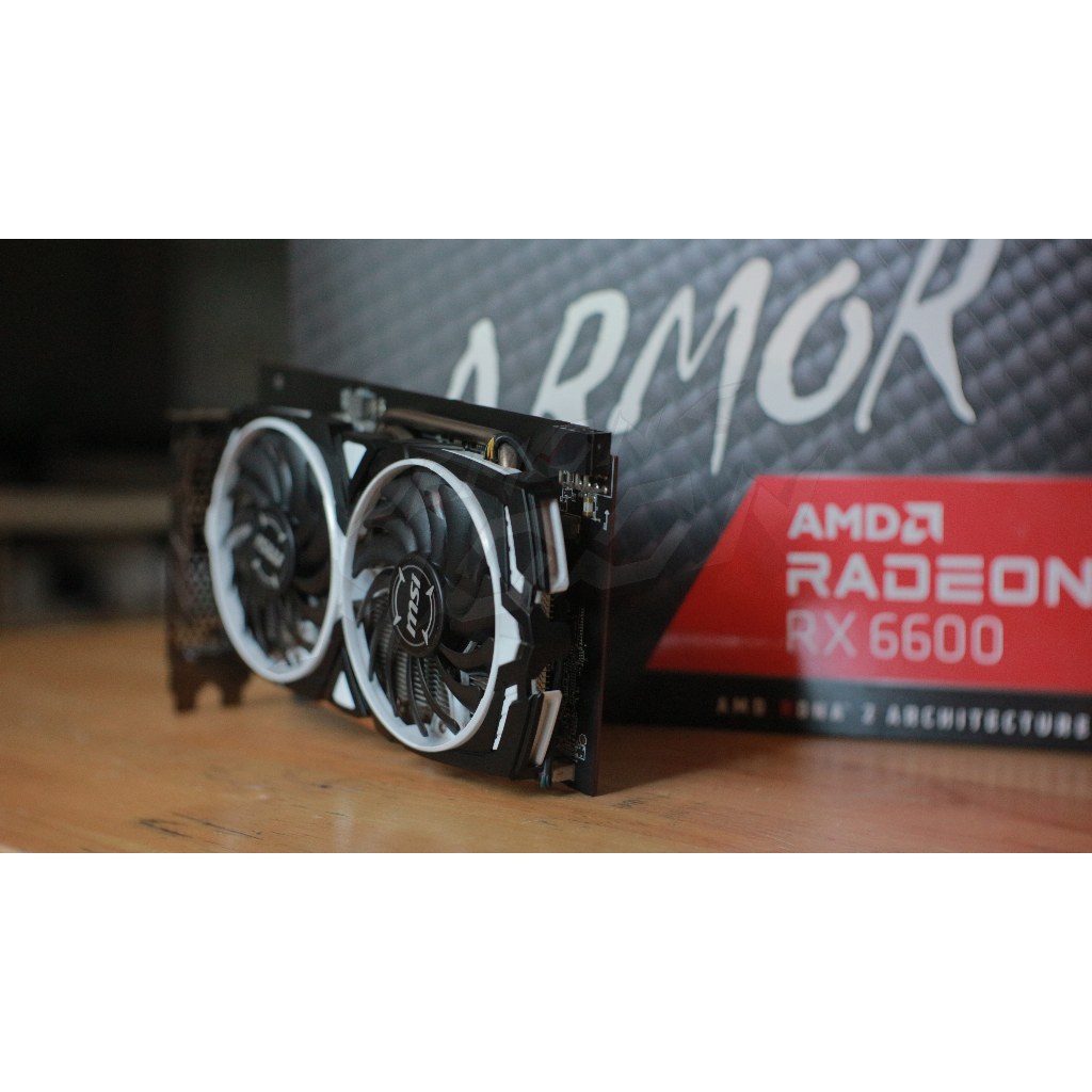 rx6600 armor gpu VGA (การ์ดแสดงผล) MSI RADEON RX 6600 ARMOR 8G ประกัน ...