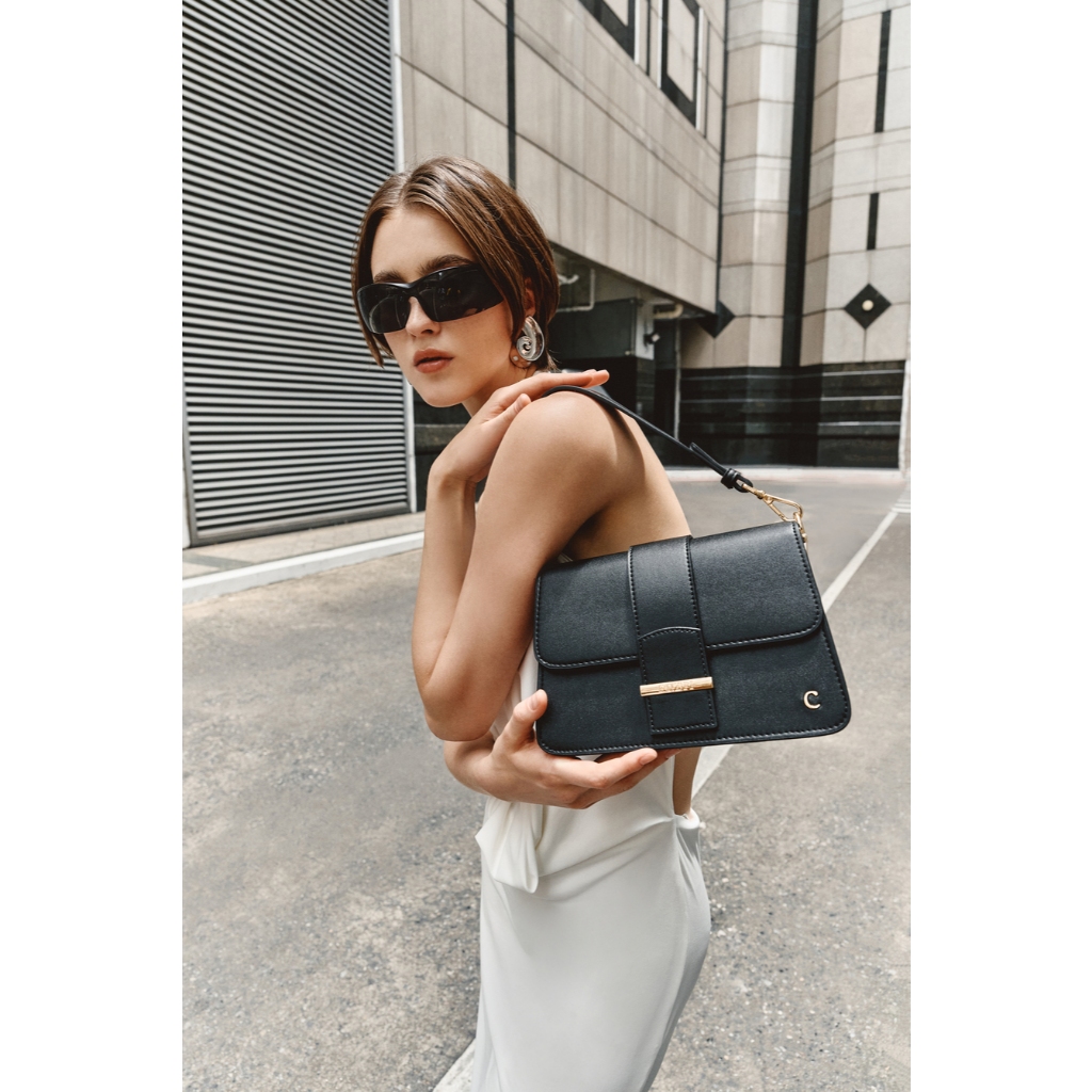 COZII : กระเป๋าสะพาย รุ่น Emma 4สี [Pre order Black, Grey] | Shopee ...