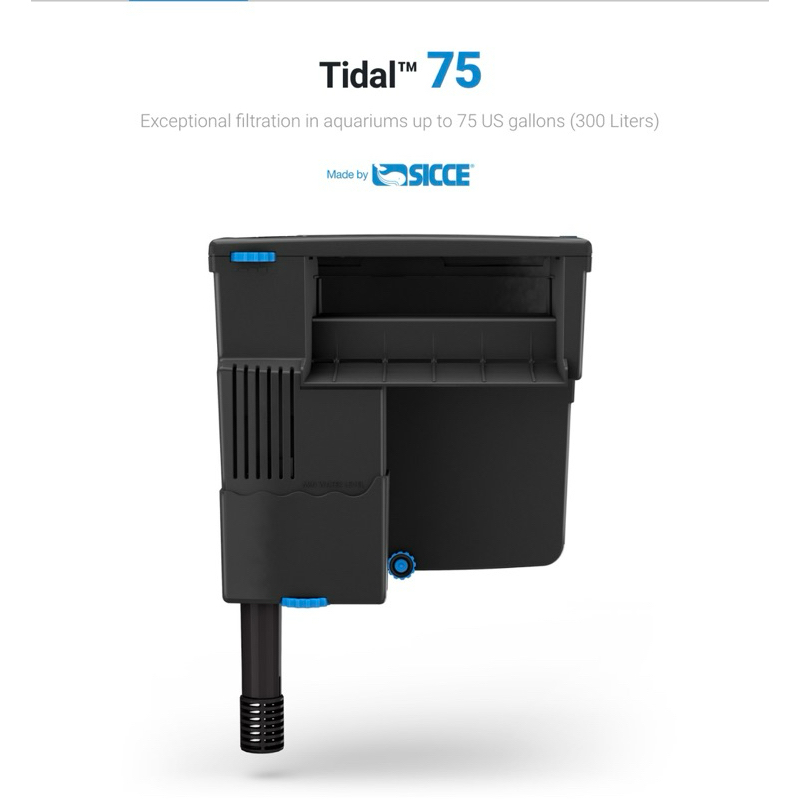 กรองแขวน Seachem Tidal Filter กรองแขวนตู้ปลา Tidal 75 | Shopee Thailand