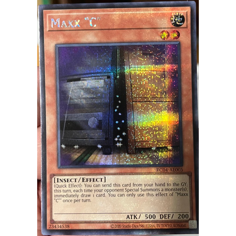 Yugioh Asia-Eng [RC04-AE005] Maxx "C" (Secret Rare) การ์ดเกมยูกิแท้ถูก ...