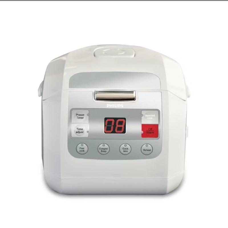 Philips หม้อหุงข้าวดิจิตอล รุ่น HD3030/35 1 ลิตร (white) | Shopee Thailand